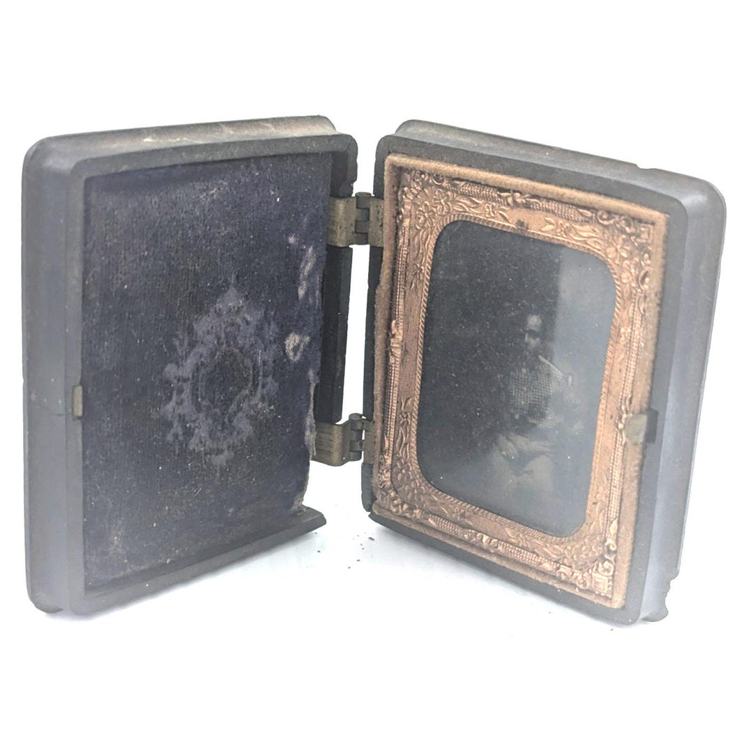 Antique Daguerreotype Tintype Photograph Tin Type With Case - Etsy