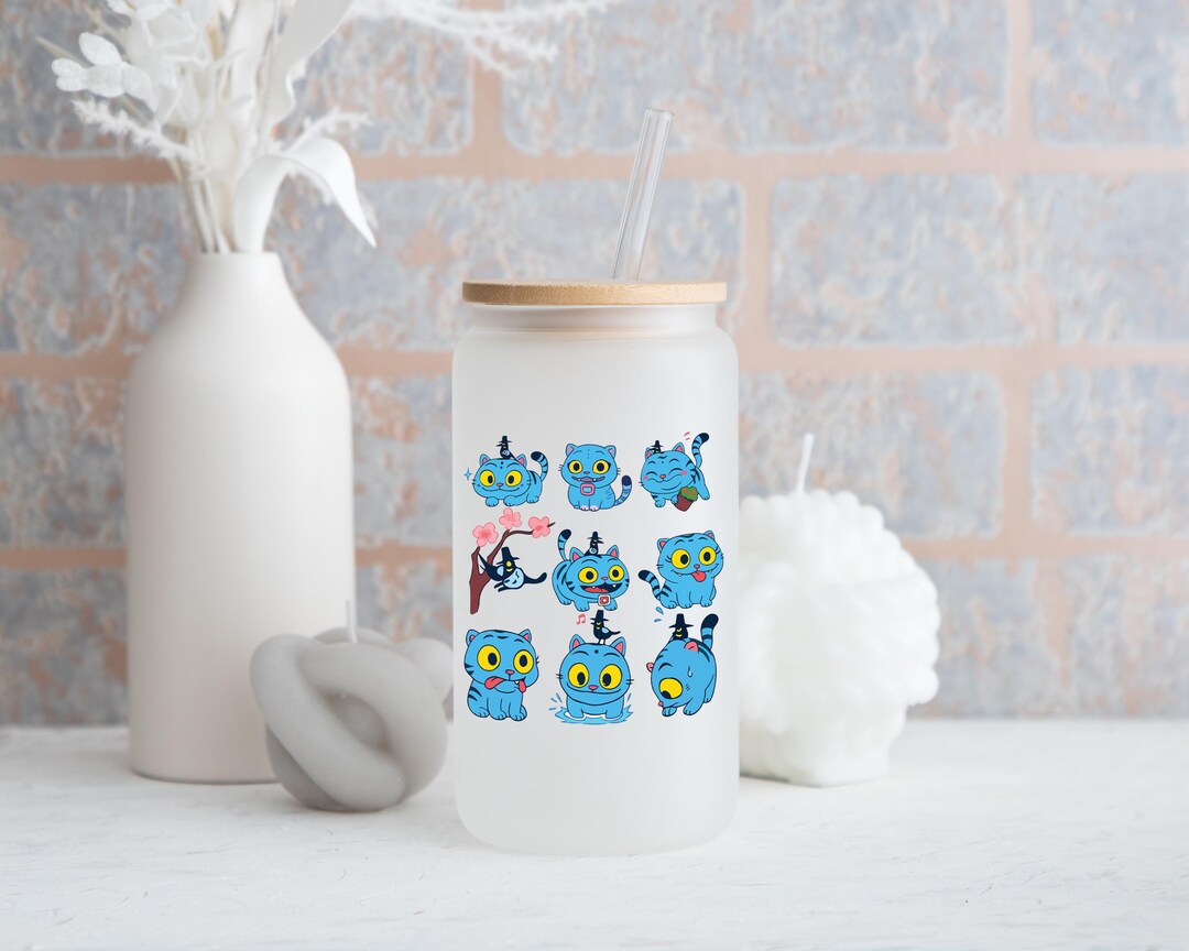 Chibi Derpy Tiger Glass Jar: Kpop Demon Hunters Drinkware, Huntrix - Etsy