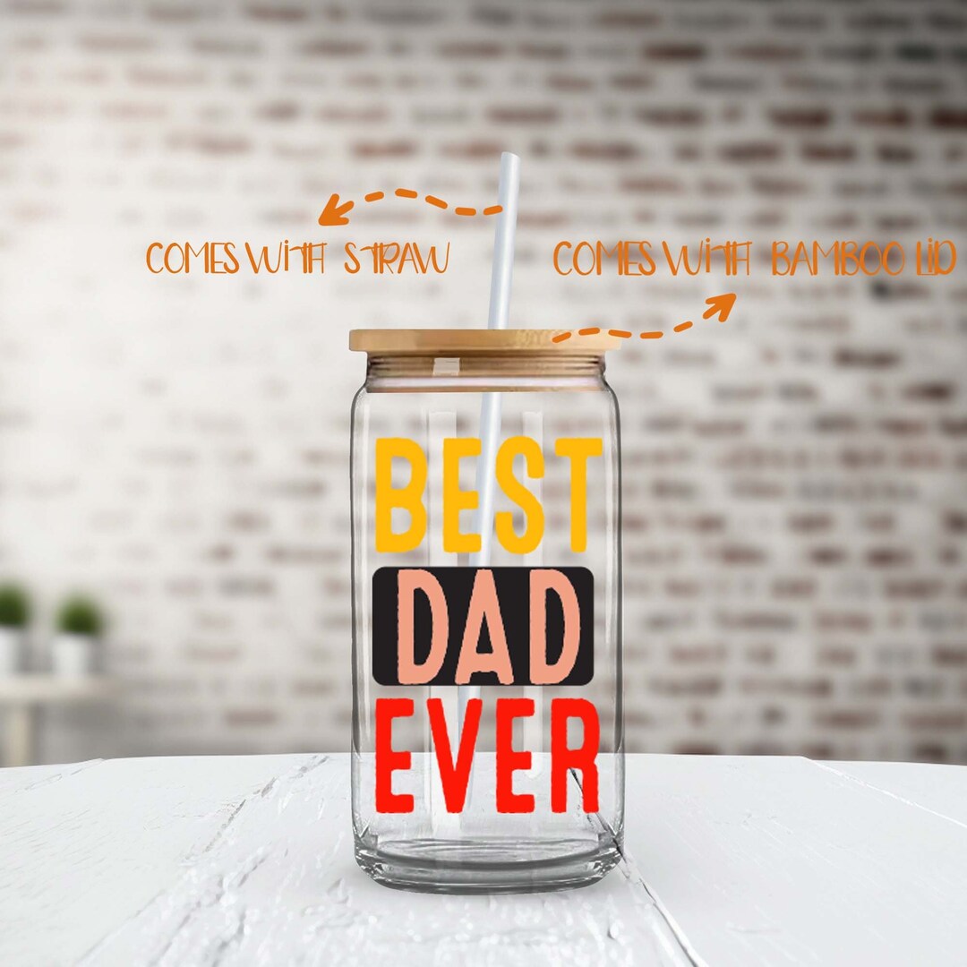 Best Dad Ever Glass Jar, Fathers Day Gift for Him, Grandpa Gifts, Gift ...