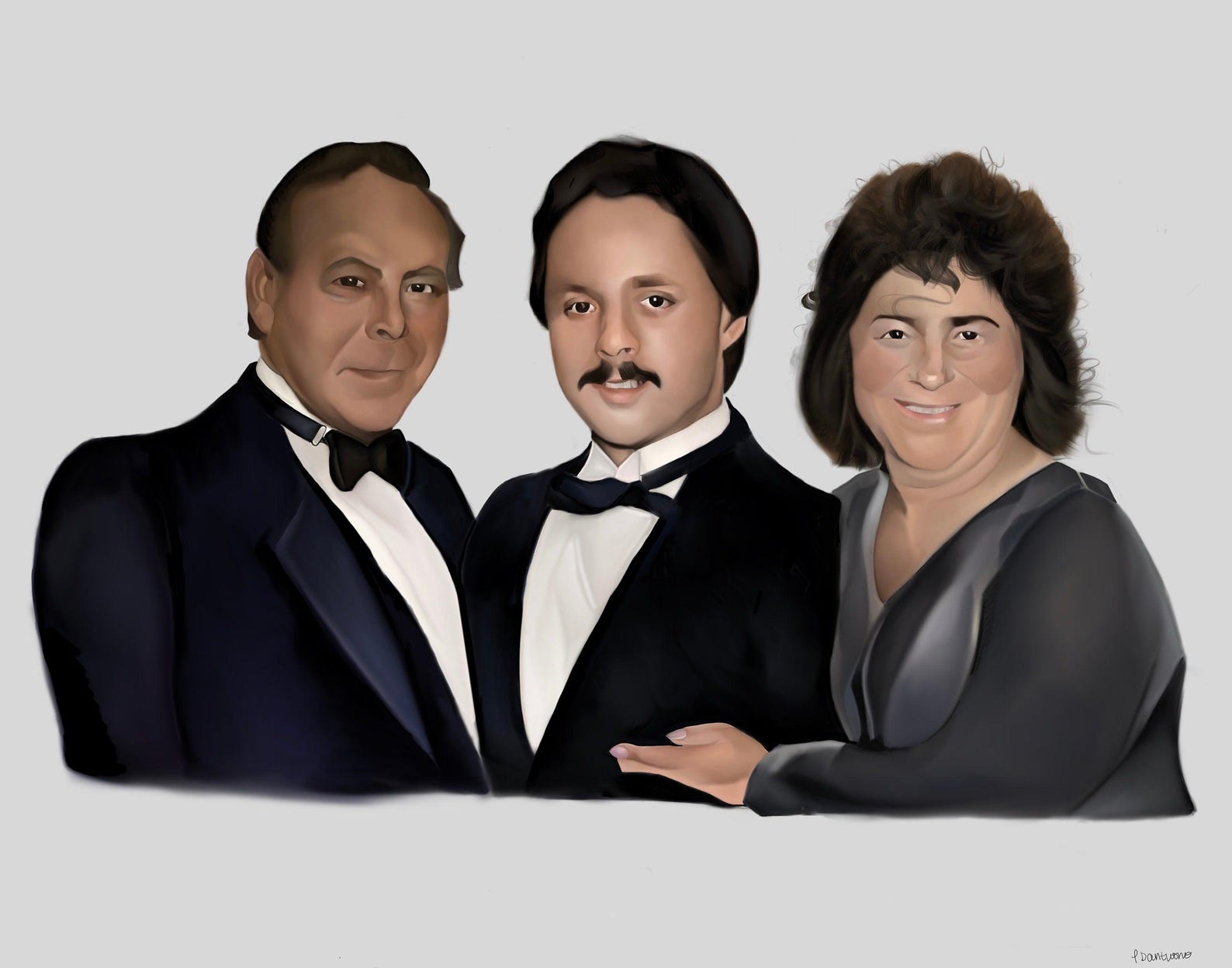 Hand Drawn Memorial Digital Portrait- Physical Print - Etsy