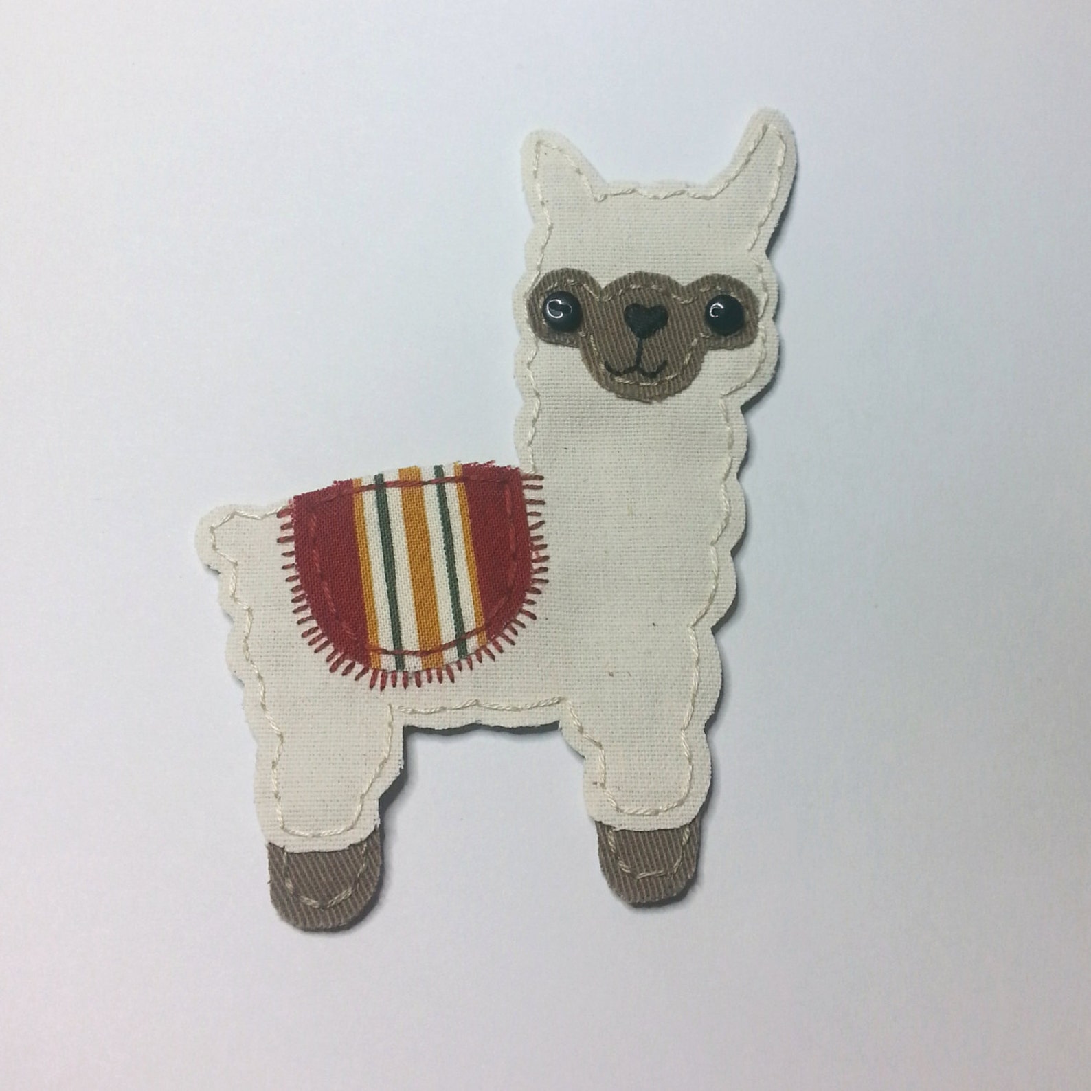 Alpaca Applique Alpaca Patch Fabric Alpaca Llama Alpaca - Etsy