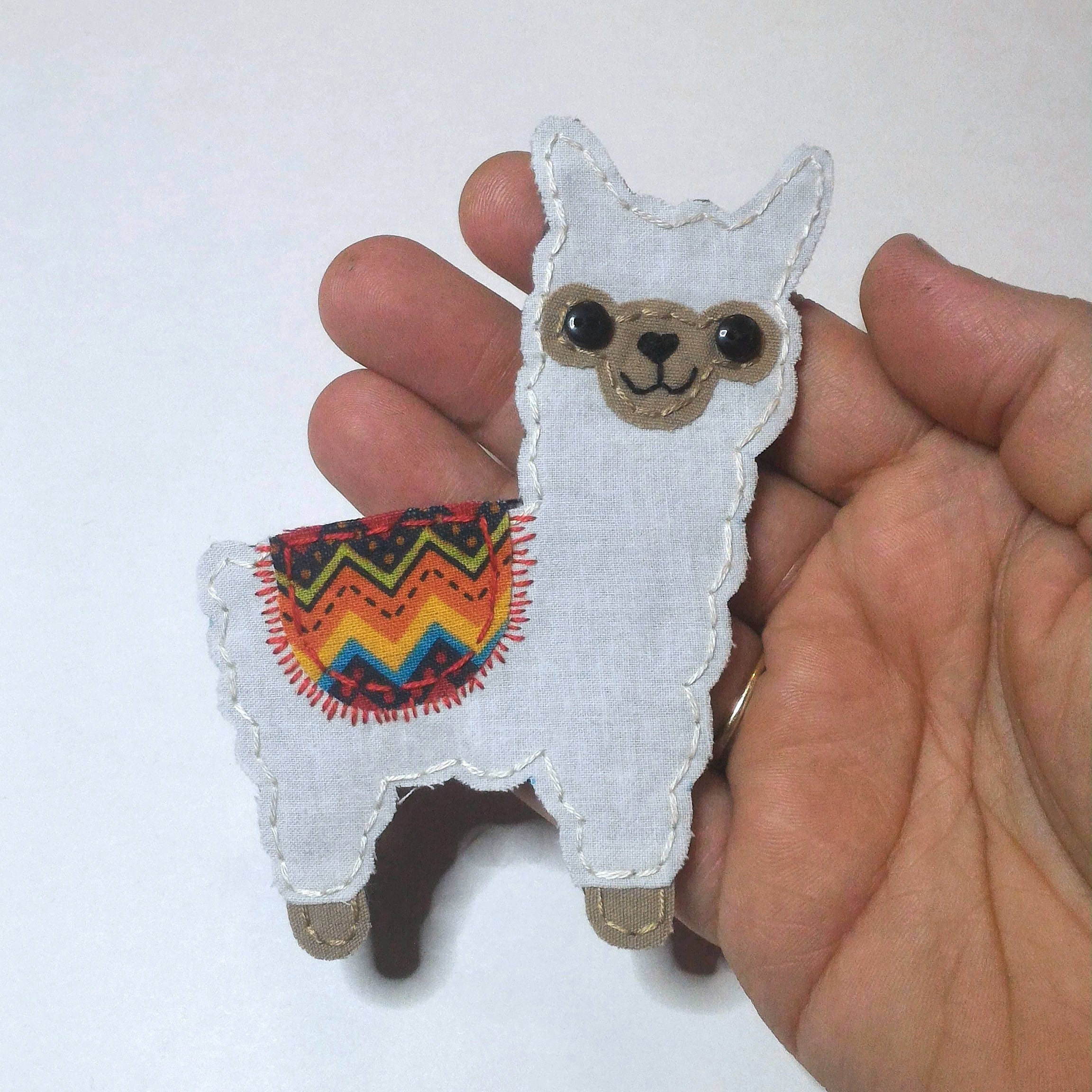 Alpaca Applique Alpaca Patch Fabric Alpaca Llama Alpaca - Etsy