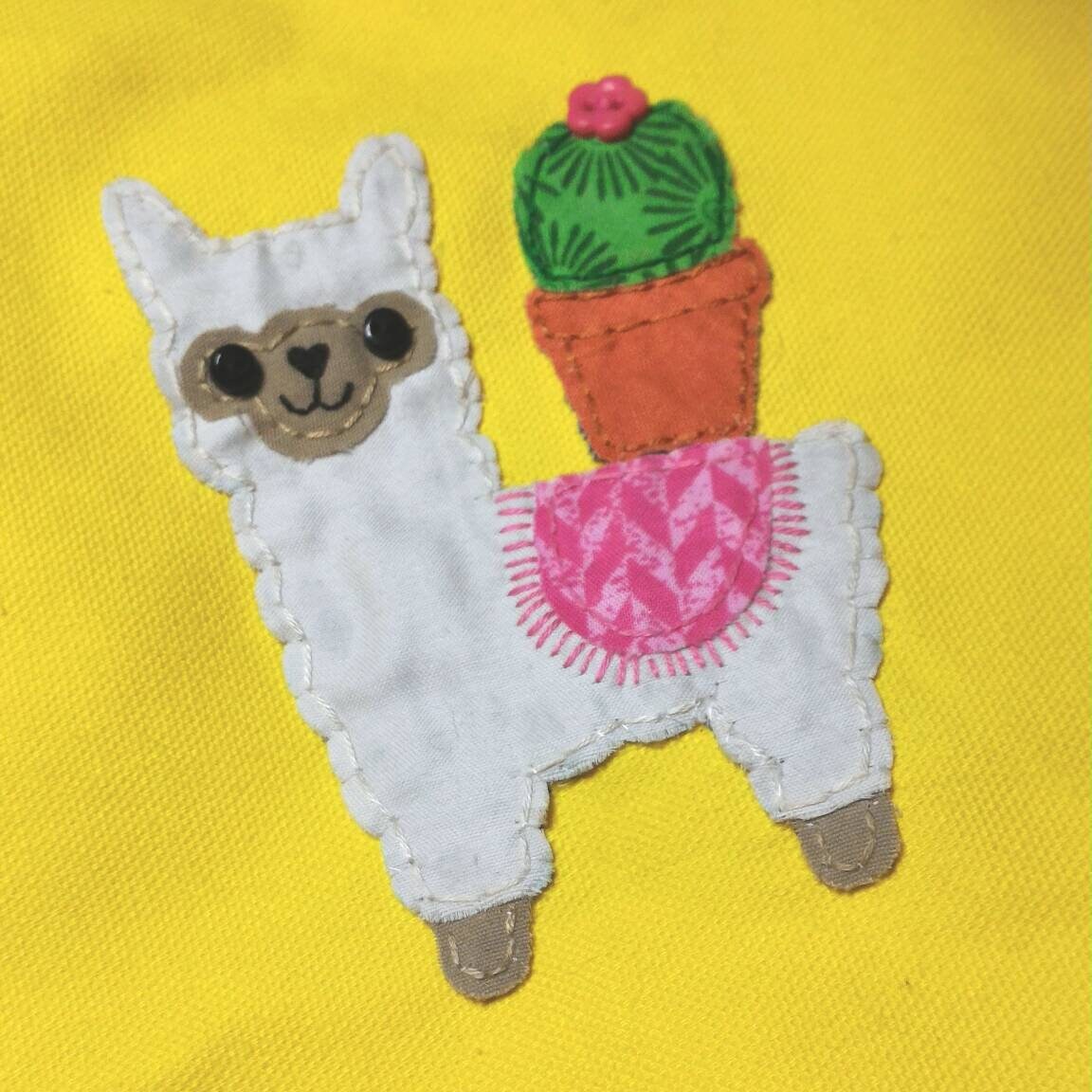 Alpaca Applique Alpaca Patch Fabric Alpaca Llama Alpaca - Etsy