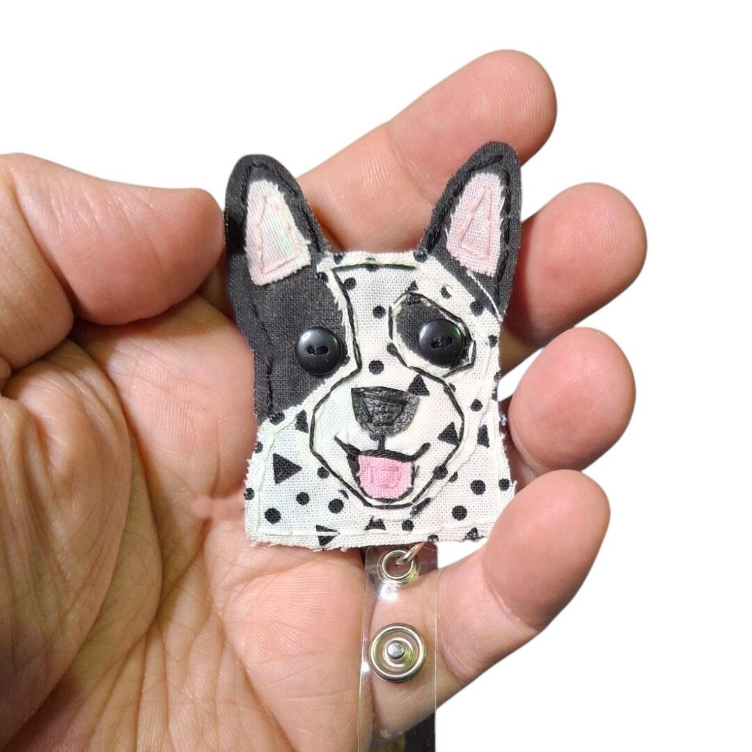 Dog Badge Reel Ready to Ship - Etsy
