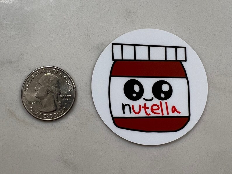 Nutella Vinyl Sticker 2" X 2" - Etsy