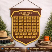 National Park Junior Ranger Scouts Badges Display Banner / Enamel Pin ...