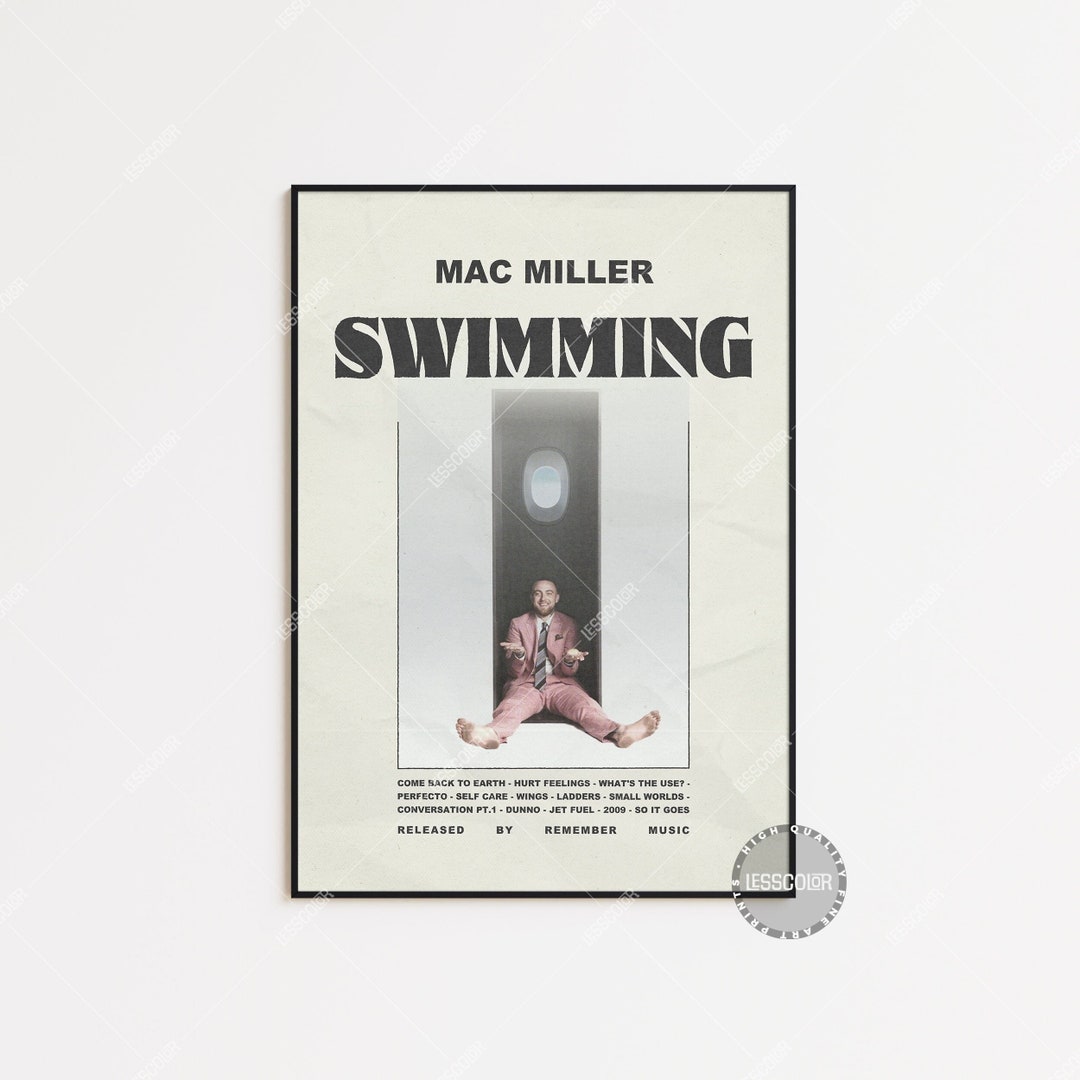 Mac Miller Posters / Swimming Poster / Tracklist Album Cover Poster ...