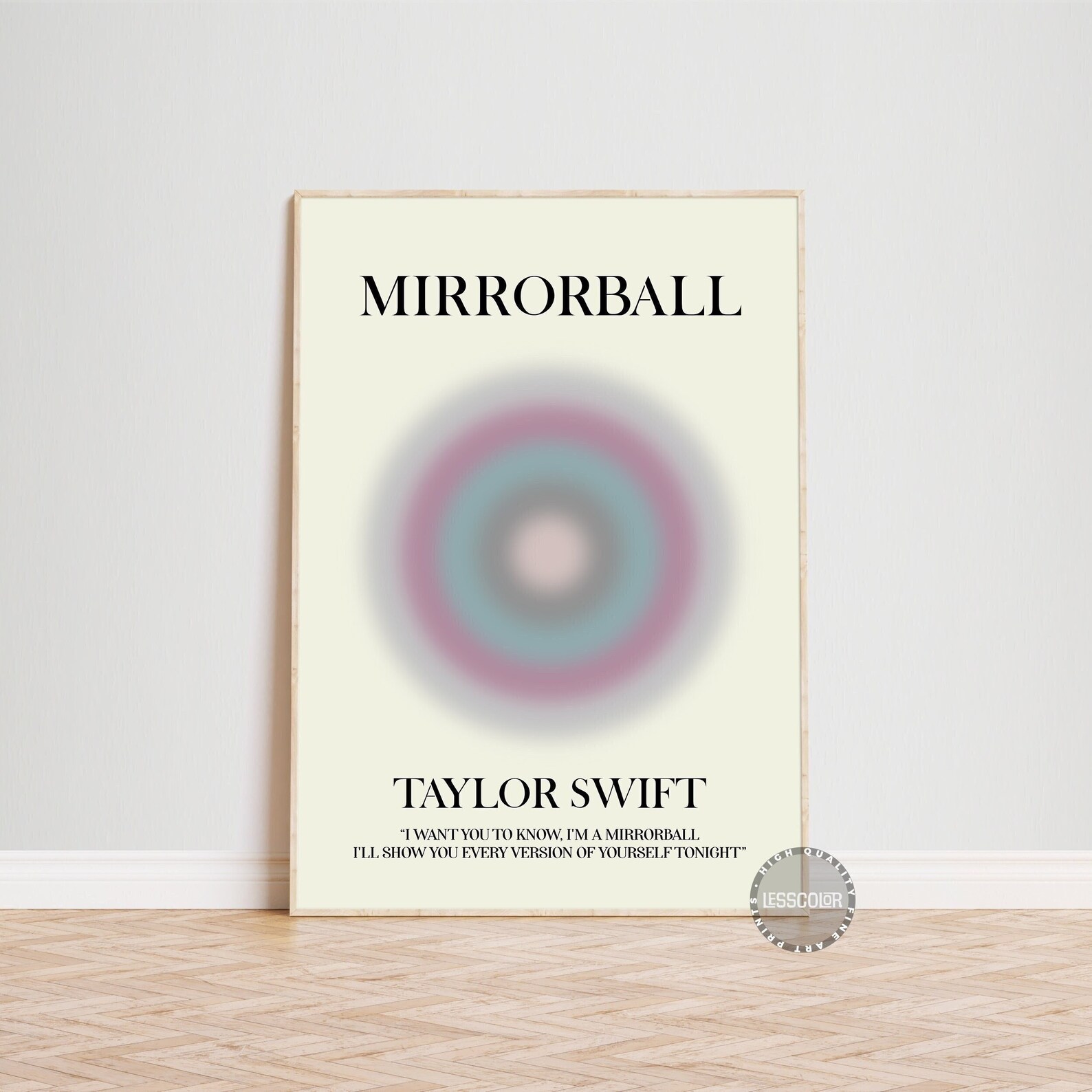 Taylor Swift Posters /mirrorball Poster / Album Cover Poster, Gradient ...