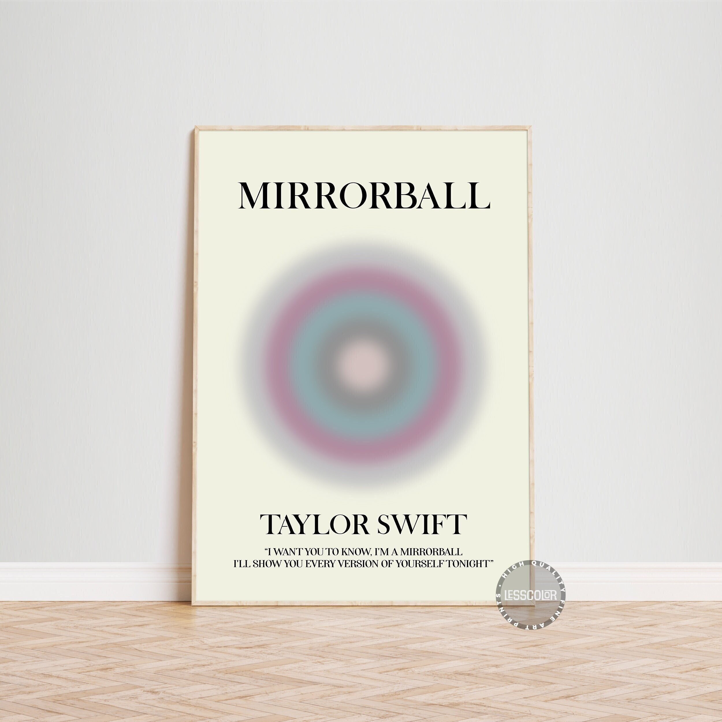 Taylor Swift Posters /mirrorball Poster / Album Cover Poster, Gradient ...