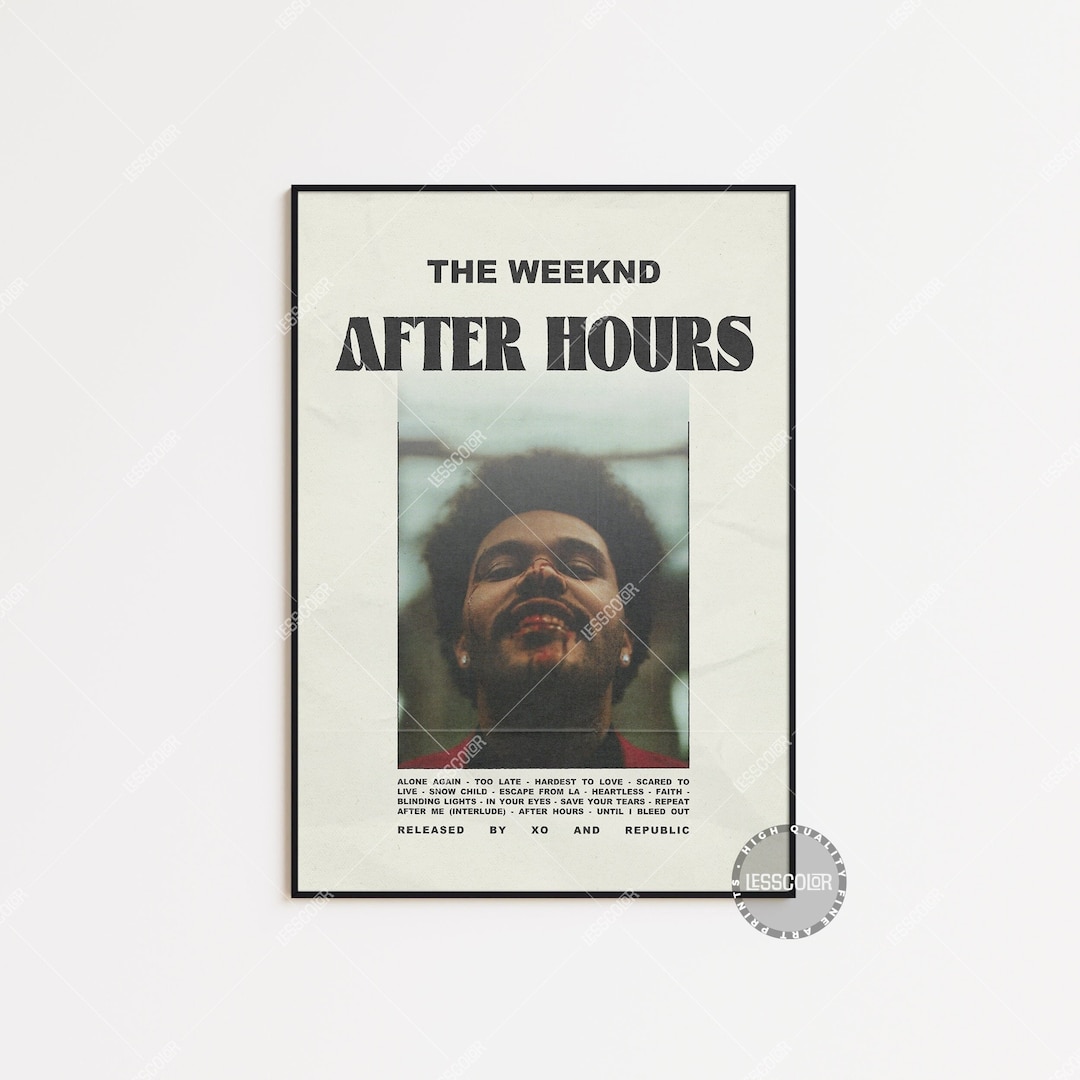 The Weeknd Posters / After Hours Poster / the Weeknd, After Hours ...