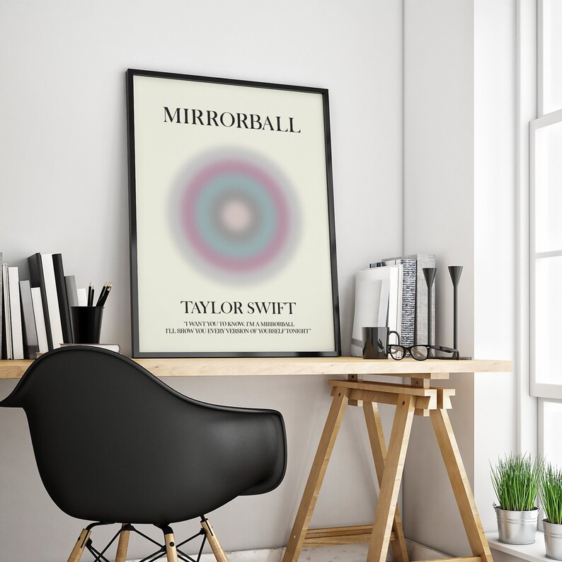 Taylor Swift Posters /mirrorball Poster / Album Cover Poster, Gradient ...
