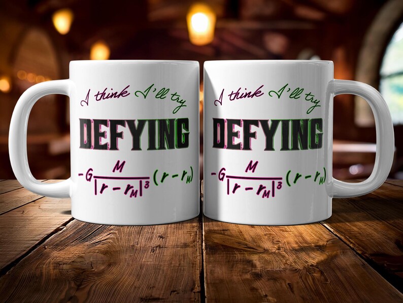 Defying Gravity Formula Pink and Green Mug, Wicked Musical Theater ...