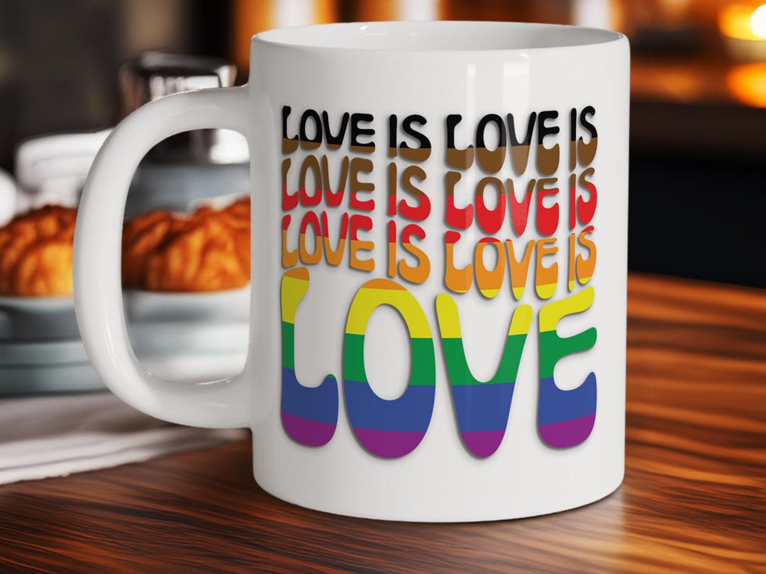 Love is Love Philly Pride Flag Mug, LGBTQ Coffee Cup, LGBTQ Gifts ...