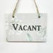 Beautiful Wee Room Engaged Vacant Double Sided Door Sign Wooden Plaque ...