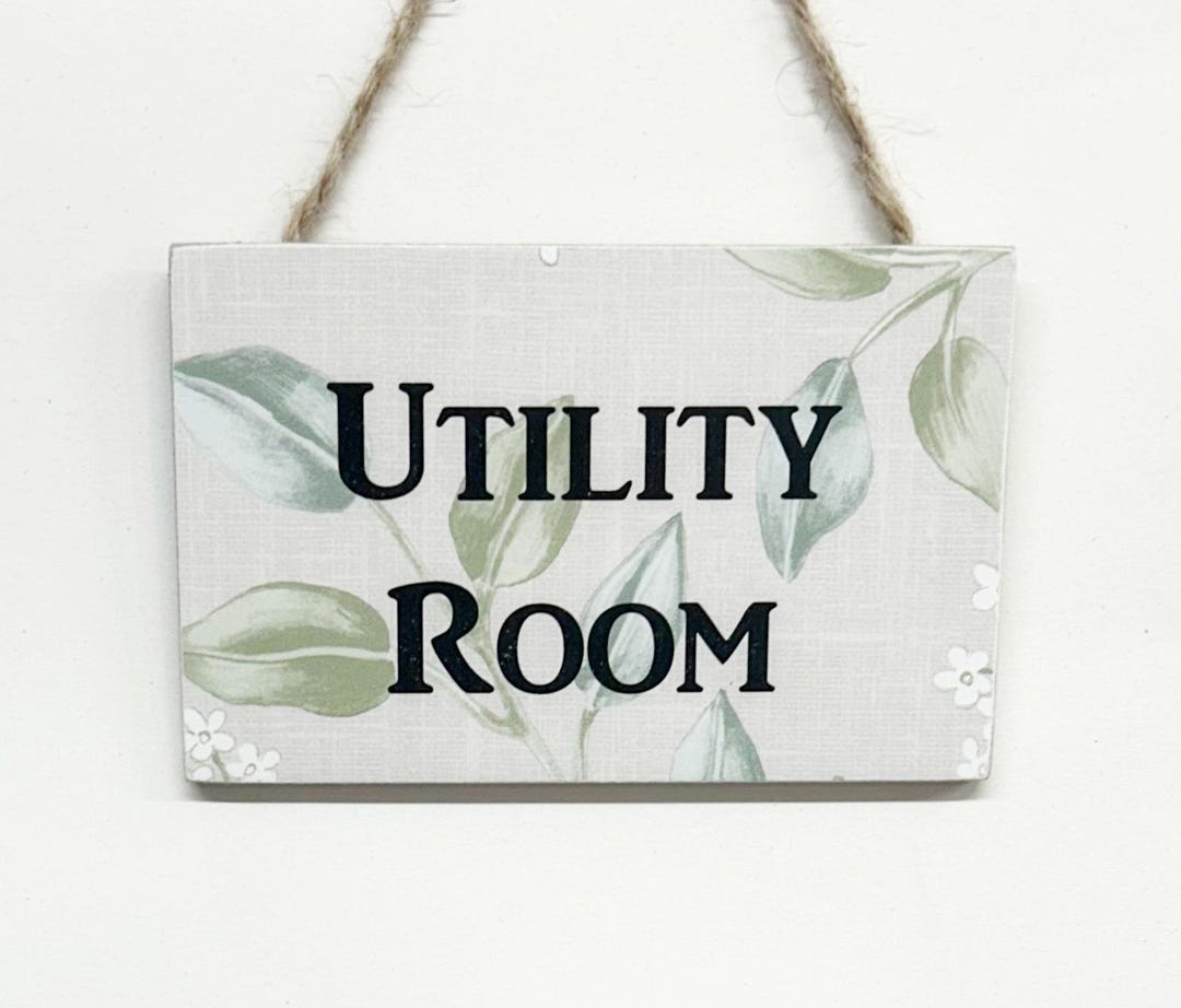 Elegant Utility/laundry Room Sign Wooden Plaque - Etsy