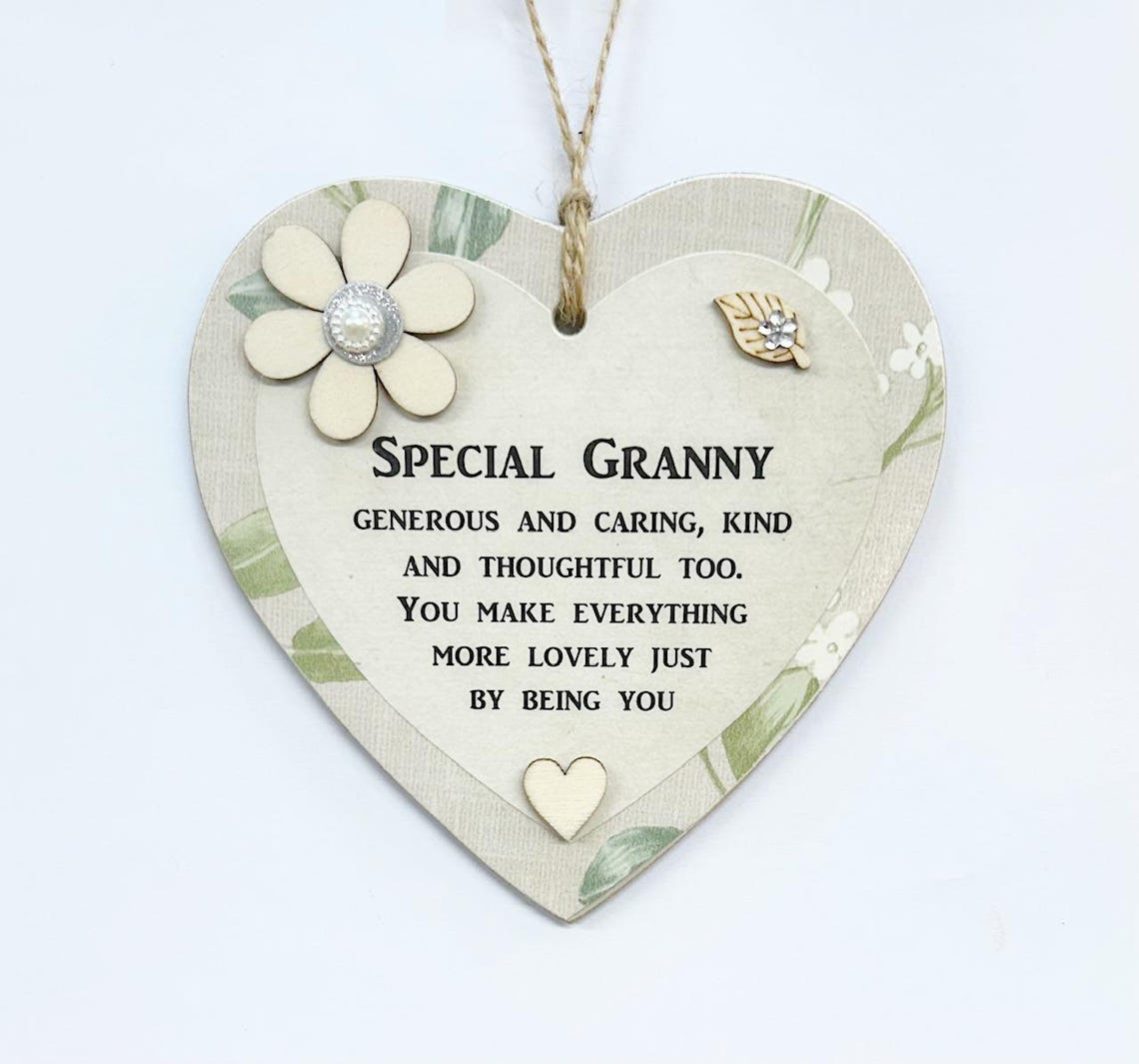 Special Granny Generous and Caring Wooden Heart Sign - Etsy