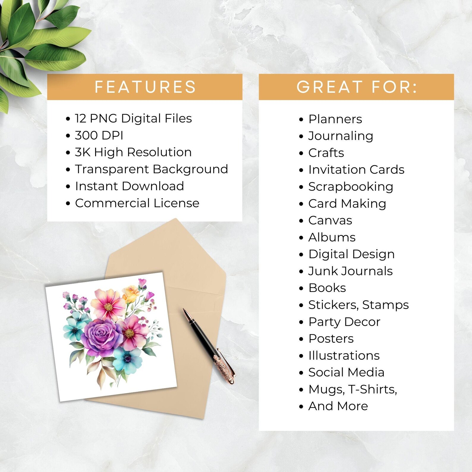 Bright Floral Corner Frames Clipart Bundle Watercolor Bright Flower ...