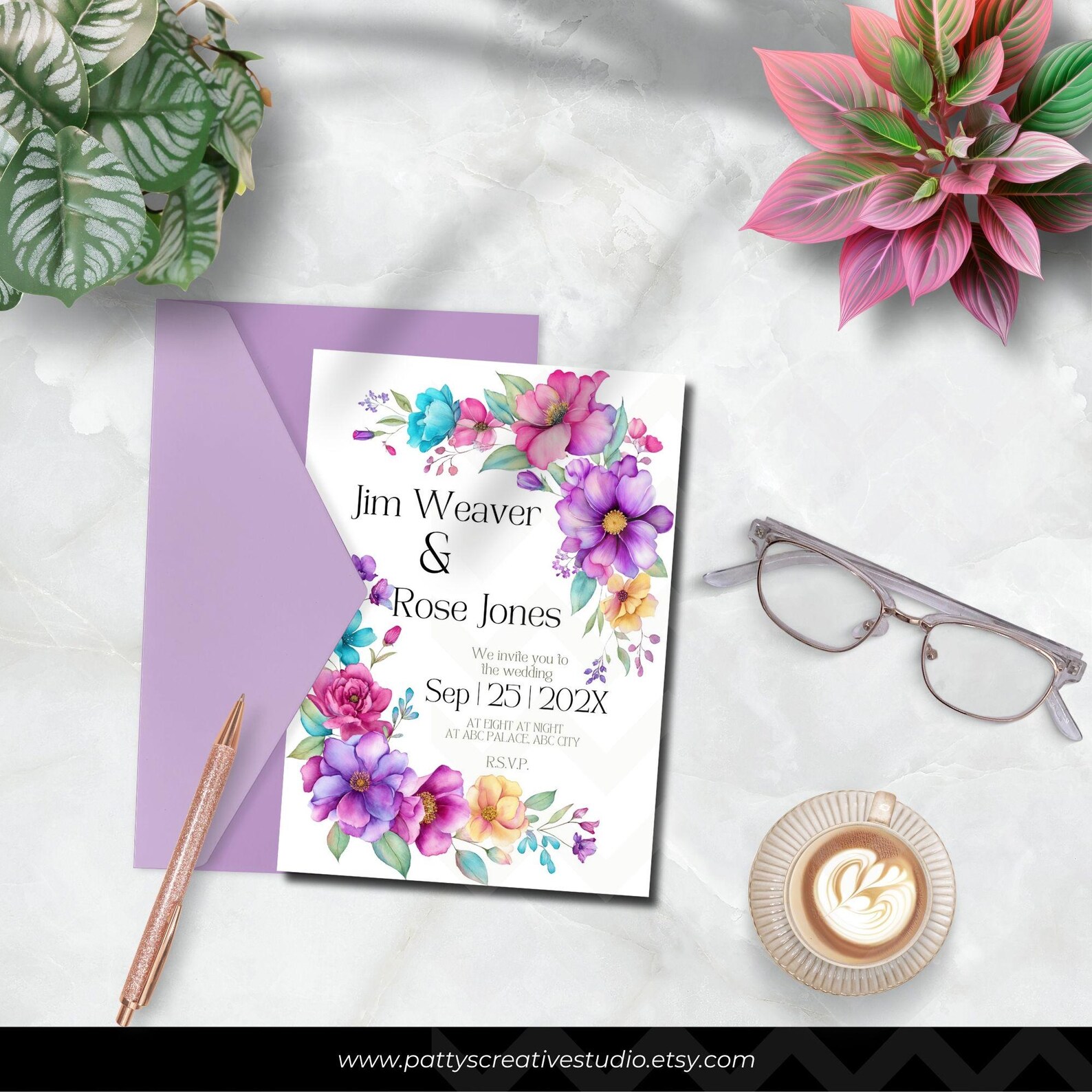 Bright Floral Corner Frame Clipart Bundle Watercolor Bright Flowers ...