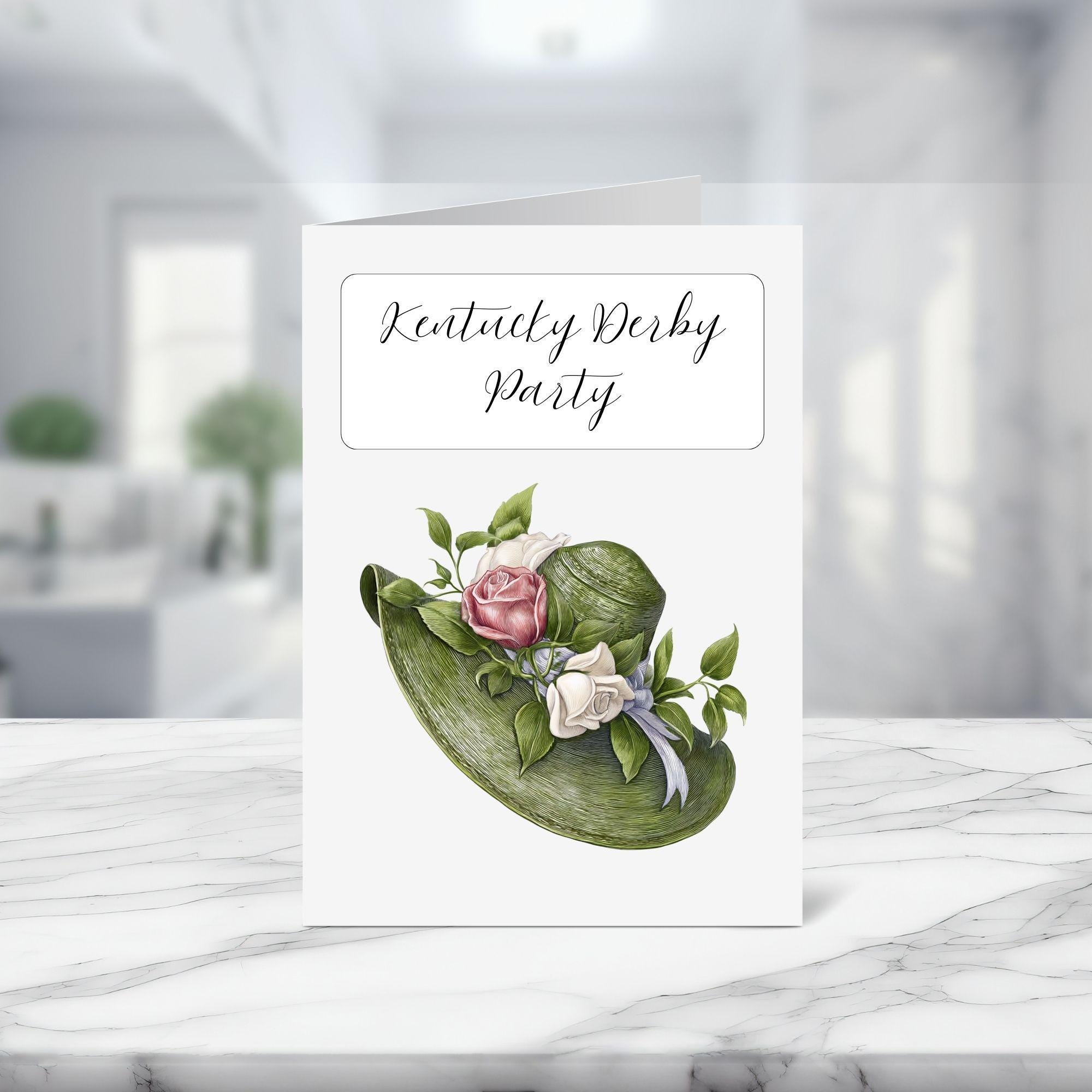 Kentucky Derby Hat Clipart Bundle Fancy Wide-brimmed Derby Hat Image ...