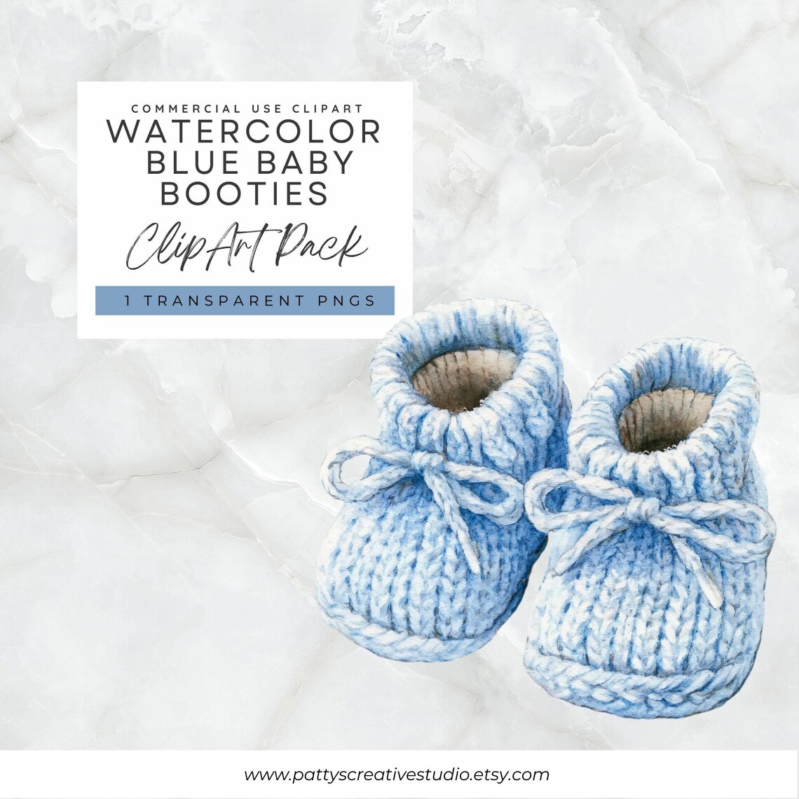 Blue Baby Booties Clipart PNG, Watercolor Newborn Shoes Graphic, Baby ...