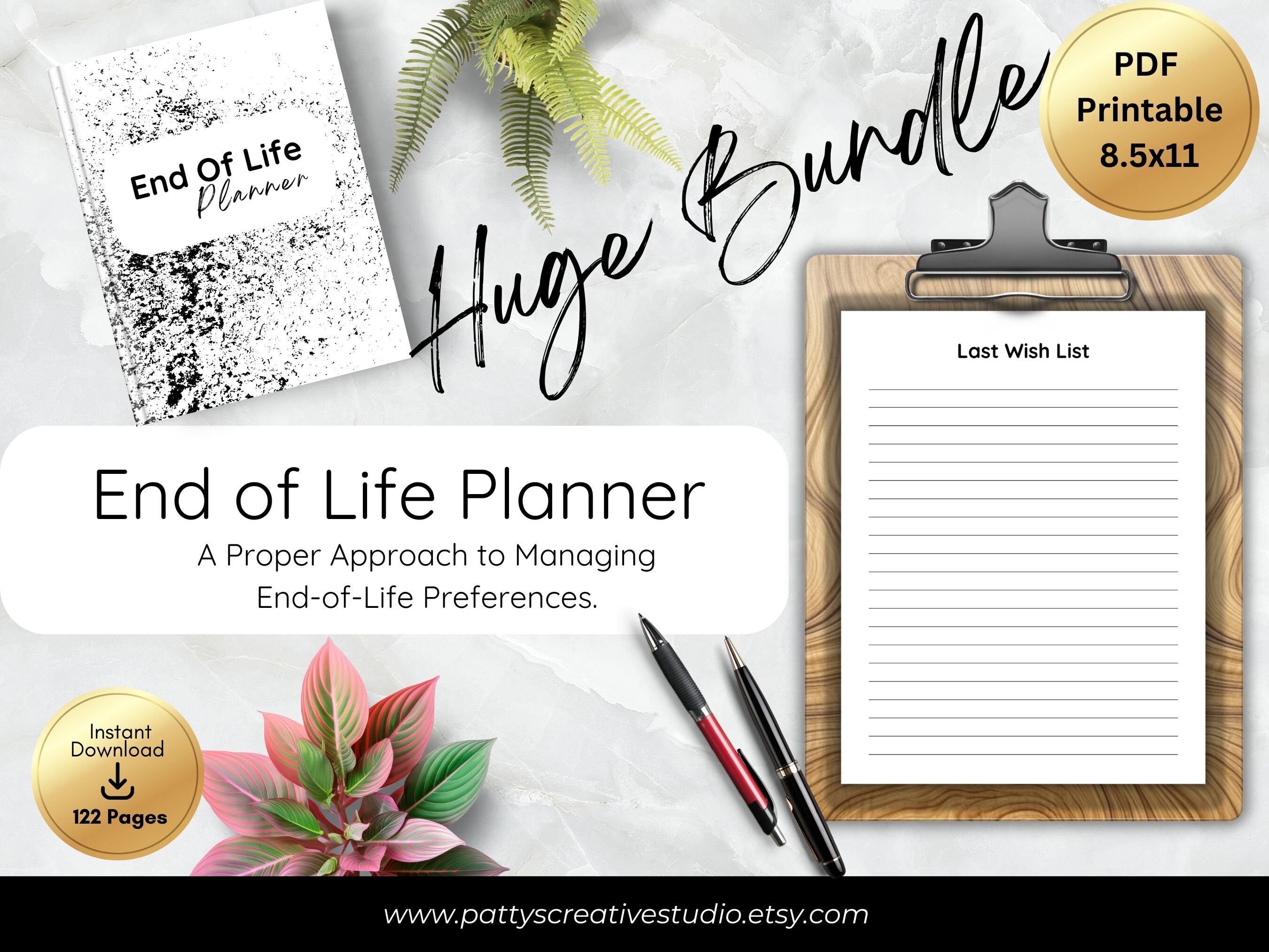 End of Life Planner Printable When I Die Plan Medical Death Estate ...