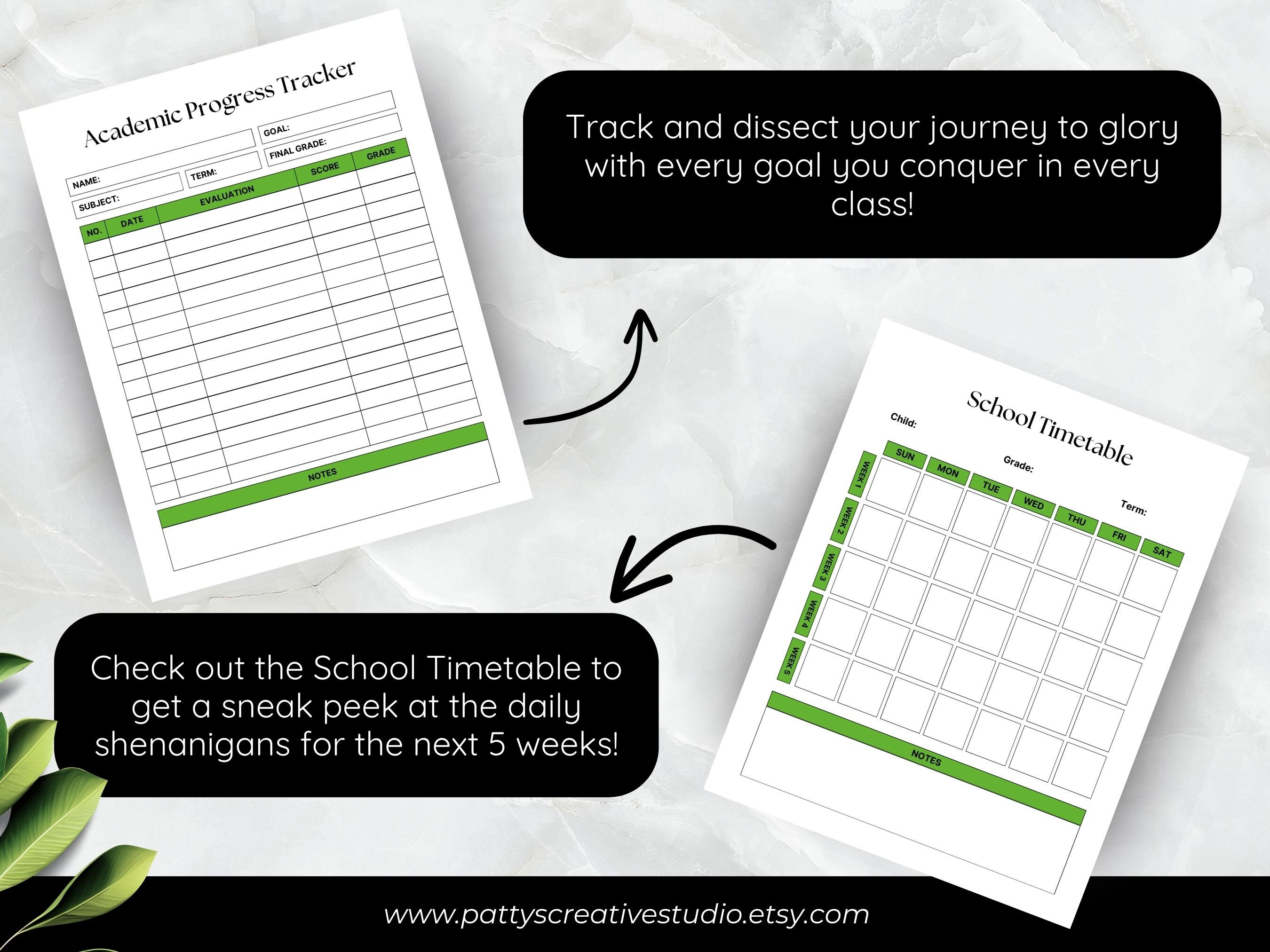 2024 2025 Back to School Printable Planner Student School Tracker ...