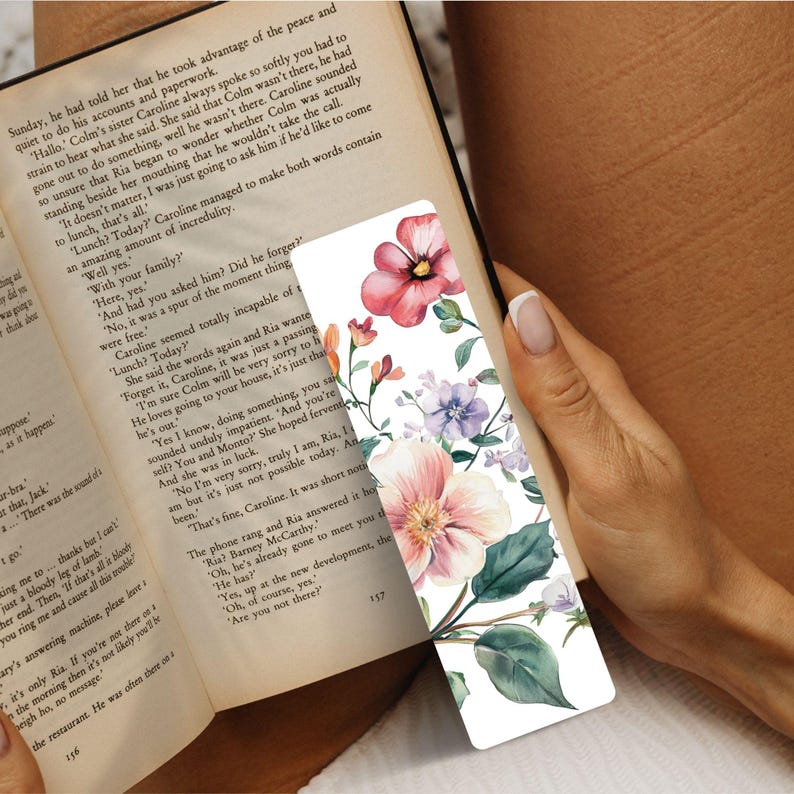 Wildflower Bookmarks Printable, 10 Page Set PDF JPG, Watercolor Prairie ...
