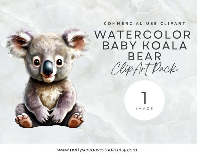 Adorable Koala Clipart - Cute Australian Animal PNG for Kids, Baby ...