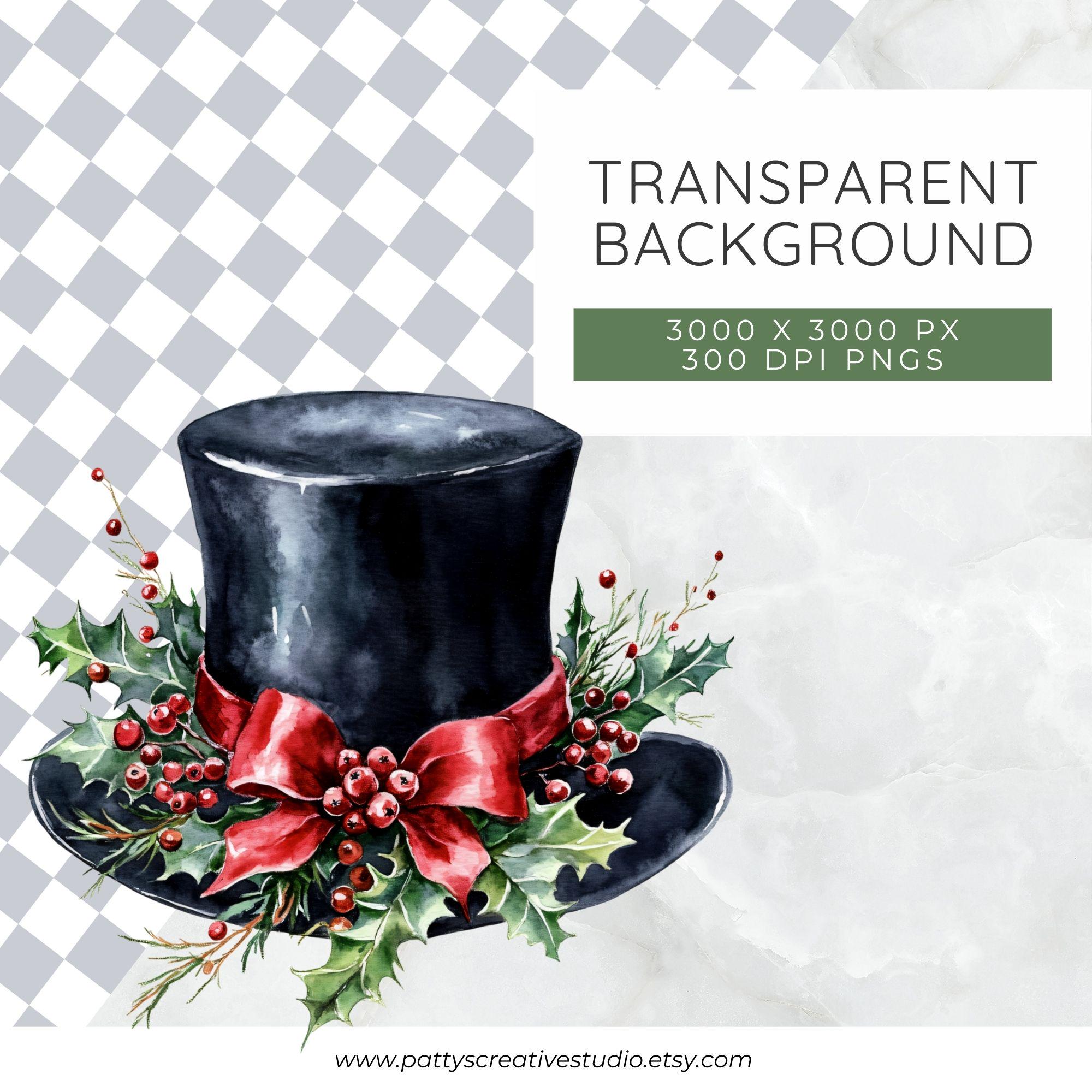 Snowman Hat Clipart Christmas PNG Digital Download Cute Snowman Hat ...