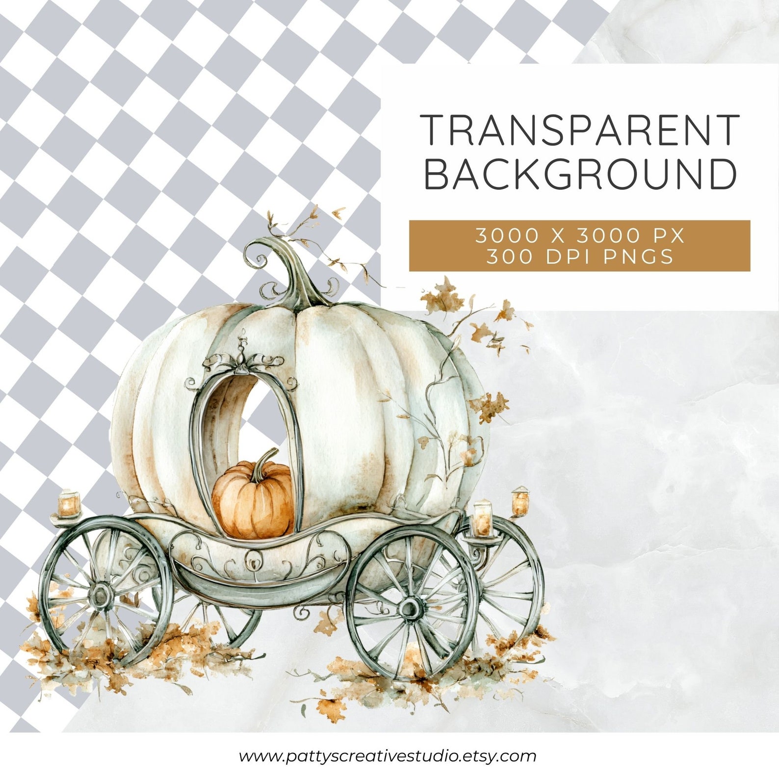 Pumpkin Carriage Clipart 1 Image Digital Paper Craft Princess Carriage ...