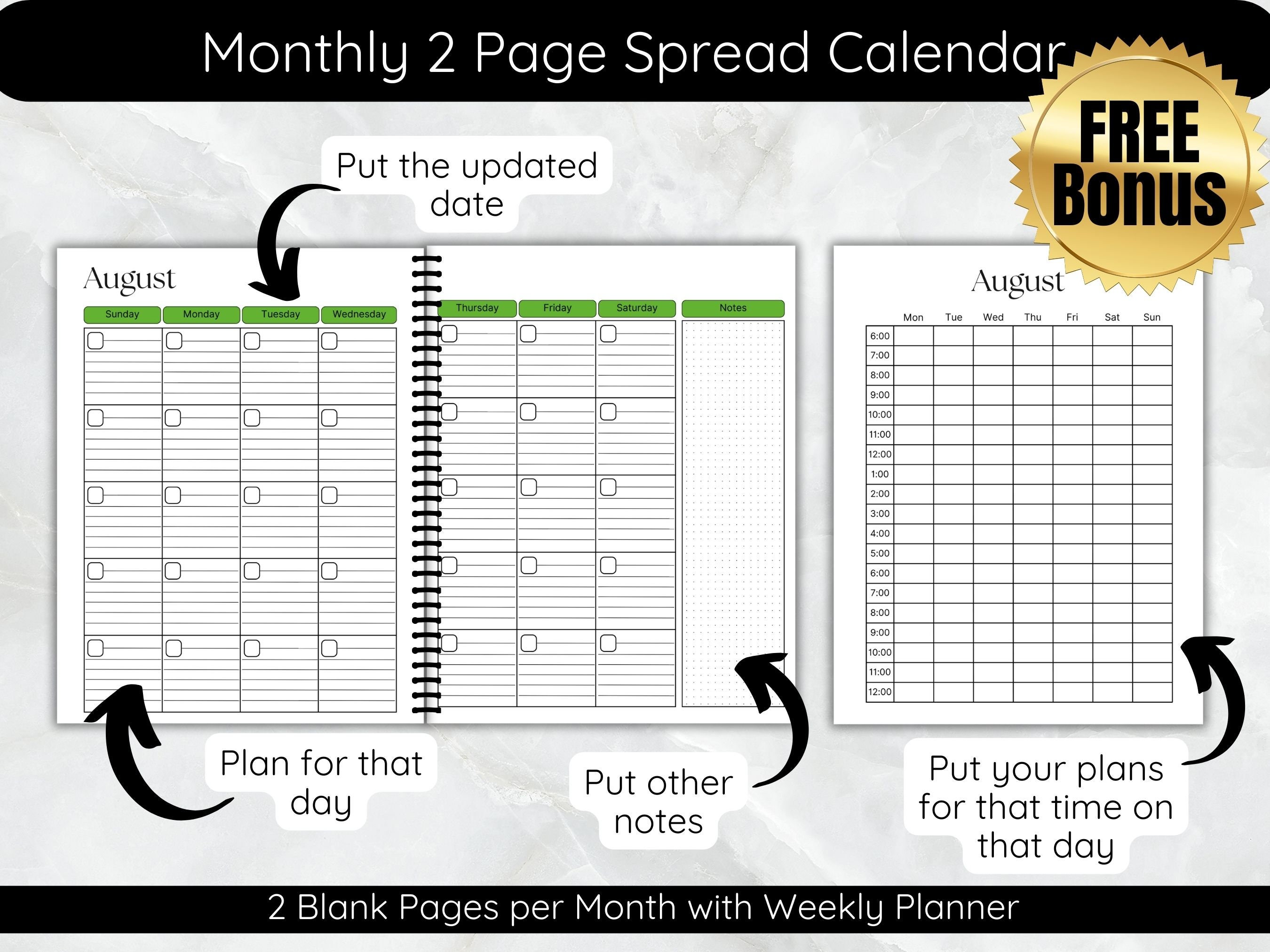 2024 2025 Back to School Printable Planner Student School Tracker ...