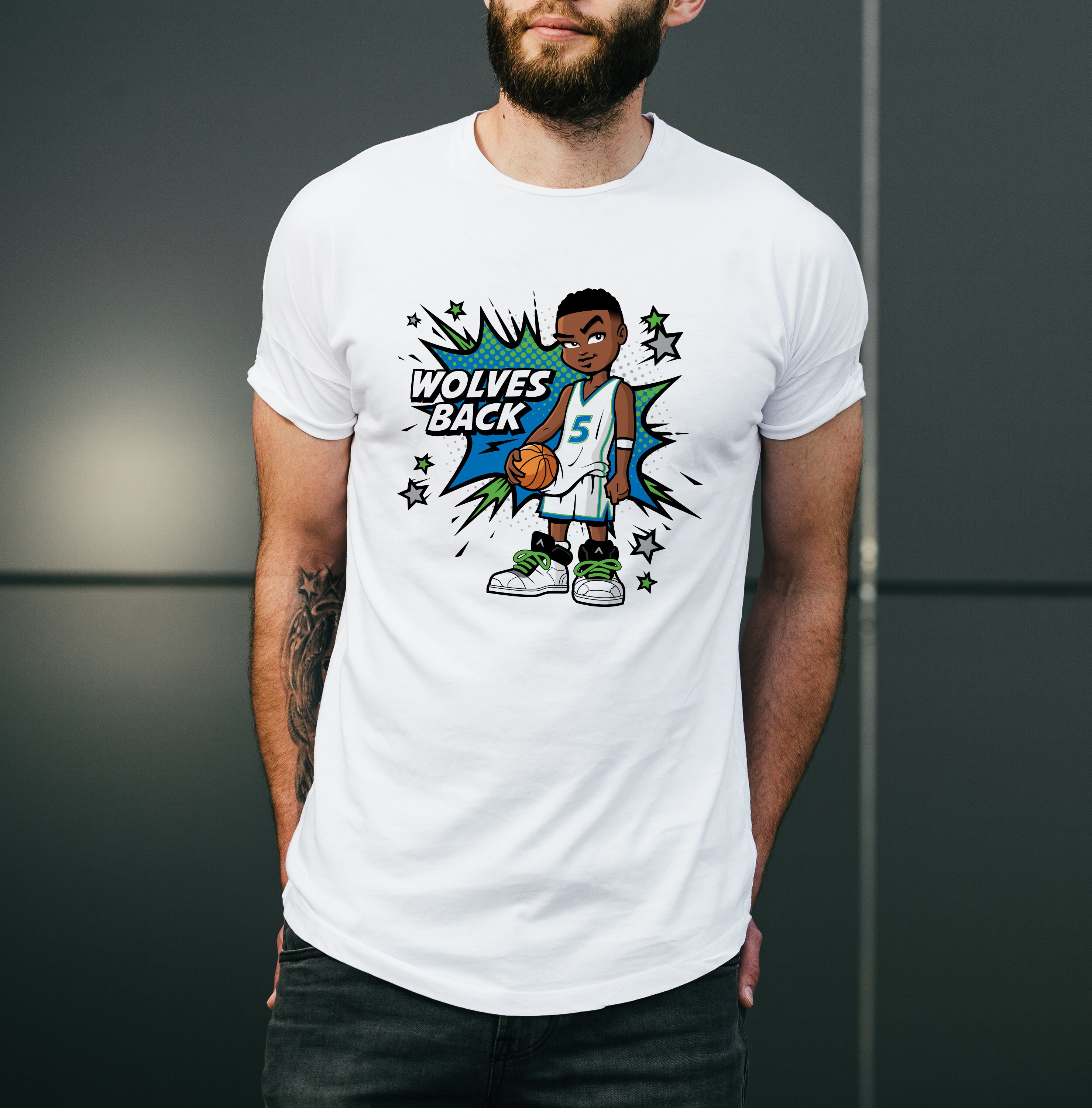 Anthony Edwards T-shirt for Him Minnesota Basketball Fan Gift Wolves ...