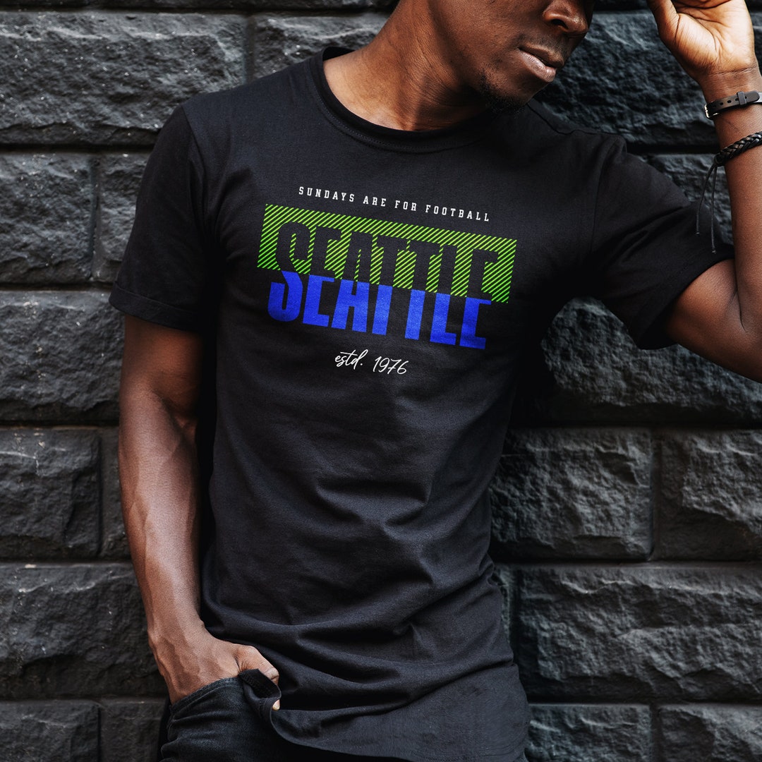 Seattle Football Shirt Retro Seattle Football T-shirt Seattle Fan Gift ...