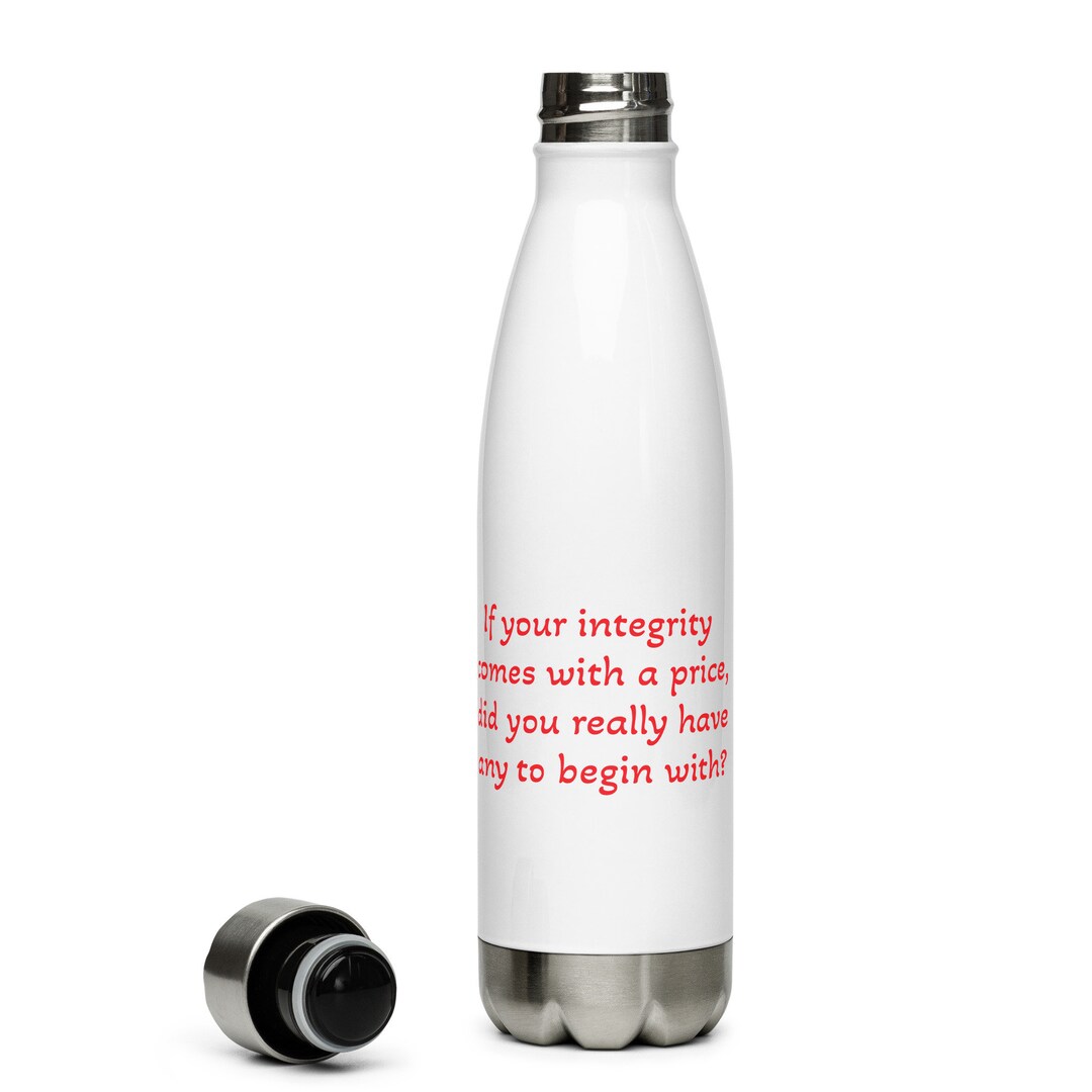 The Integrity Stainless Steel Water Bottle - Etsy