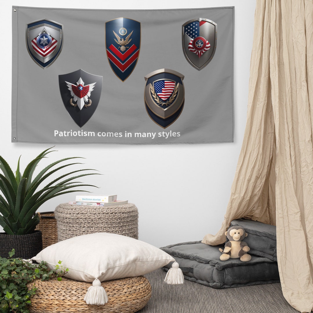 American Shields Flag (grey) - Etsy