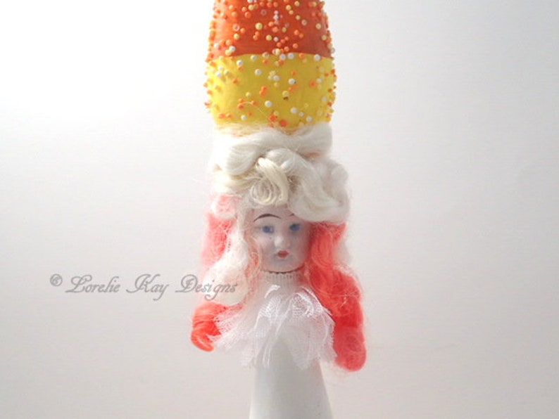 Kandi Corn Topper Assemblage Art Doll Halloween Decoration - Etsy