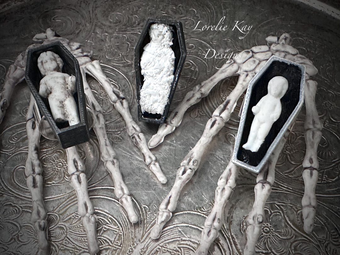 Frozen Charlotte Coffin Ring Cemetery Scary Cute Gothic Lorelie Kay ...