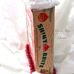 Large Shiny Brite Christmas Box Diorama Retro Christmas Shadowbox ...