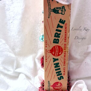 Large Shiny Brite Christmas Box Diorama Retro Christmas Shadowbox ...