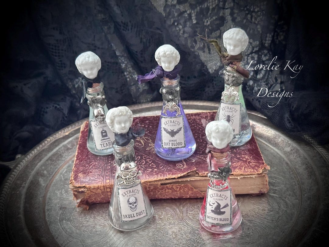 Witch's Blood Miniature Potion Bottle Frozen Charlotte Halloween ...