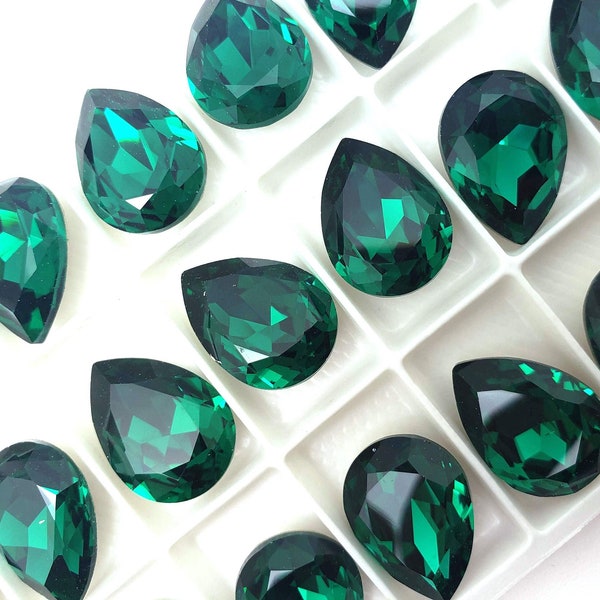 Green Teardrop - Etsy