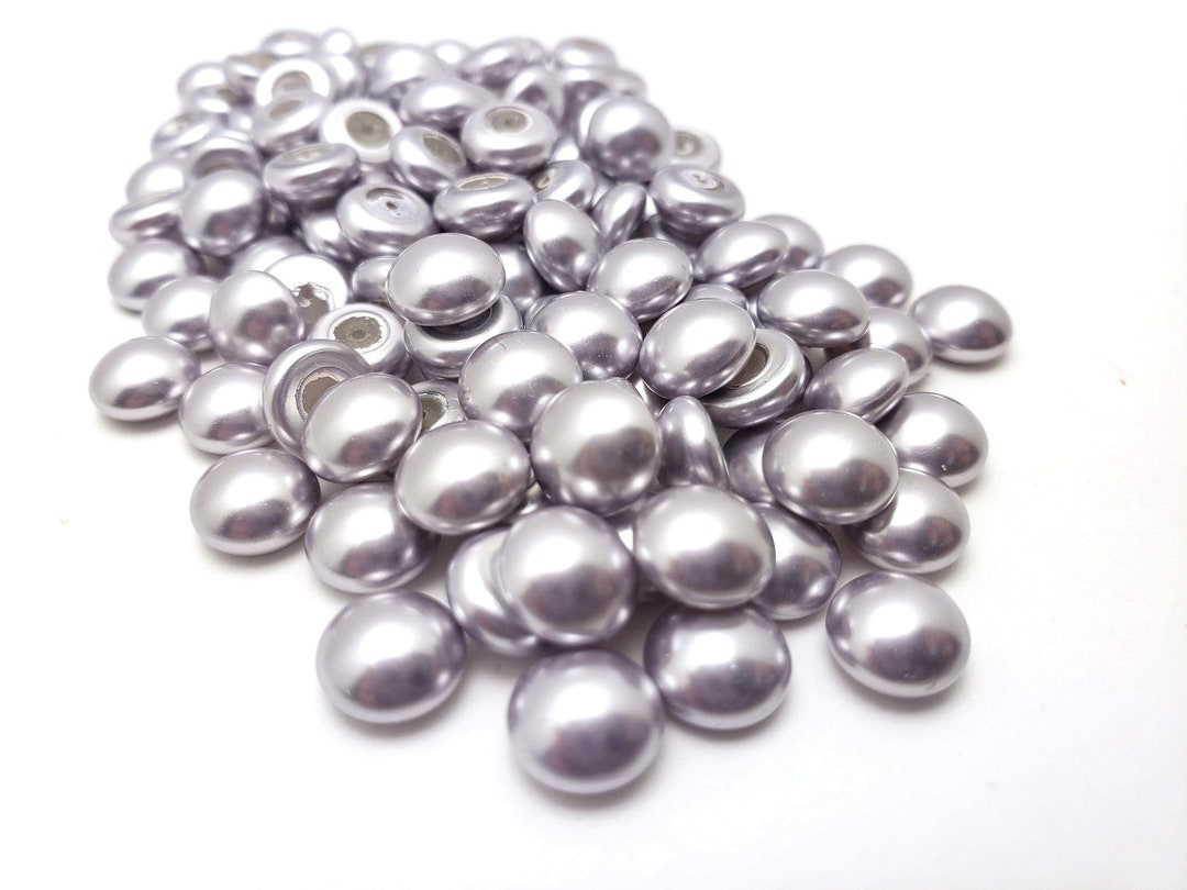 Ten (10) Swarovski Crystal RARE Half Round Drilled Pearls 5817 Light ...