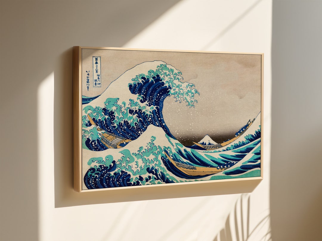 The Great Wave off Kanagawa Canvas Print, Japanes Canvas Wall Art ...