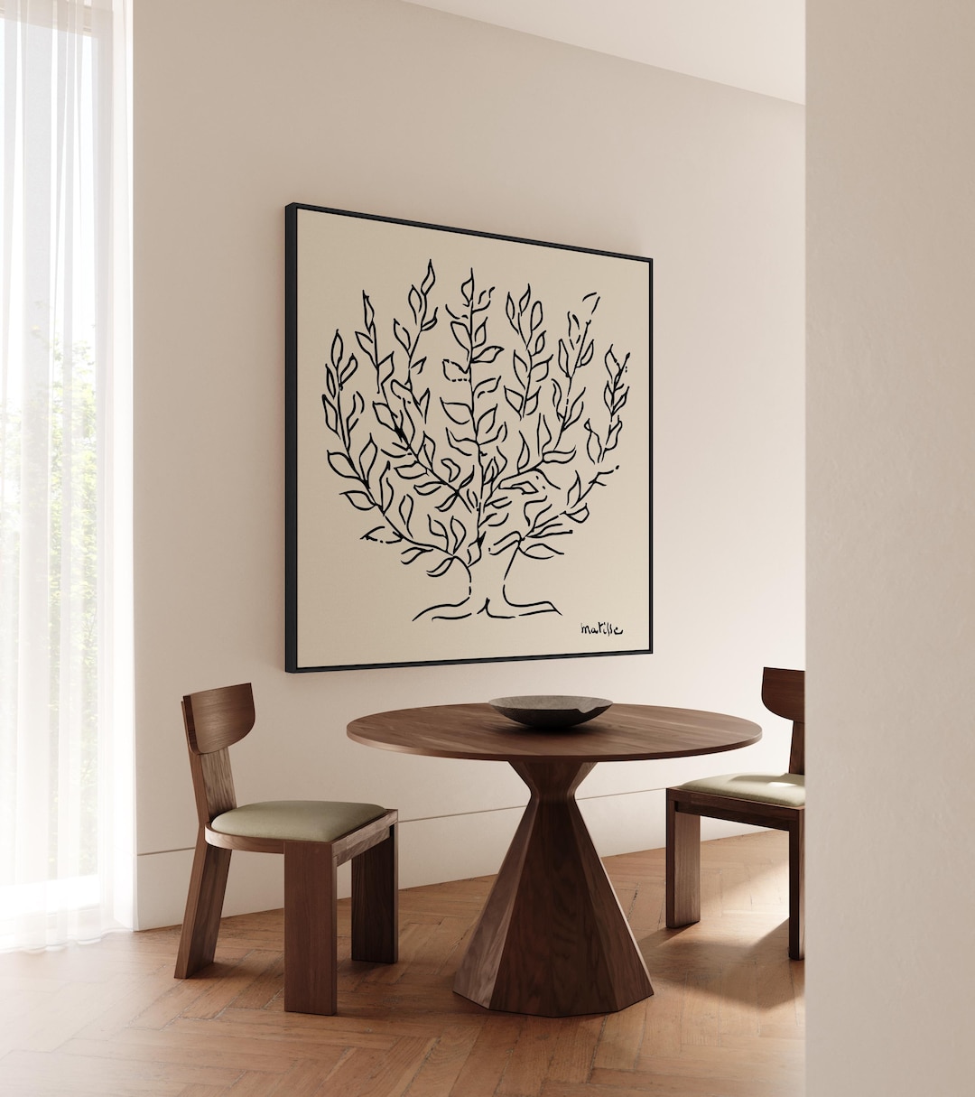 Henri Matisse Canvas Wall Art, the Plain Tree Square Canvas Wall Art ...