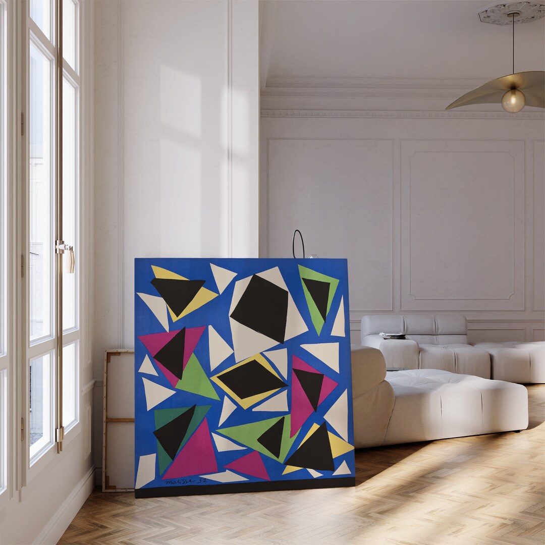 Henri Matisse Square Canvas Wall Art, Cut Out Canvas Wall Art, Framed ...