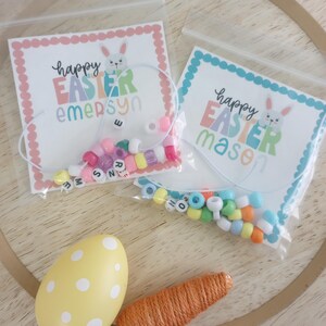 Personalized Easter Name Bracelet DIY Kit Basket Filler for Kids Gift ...
