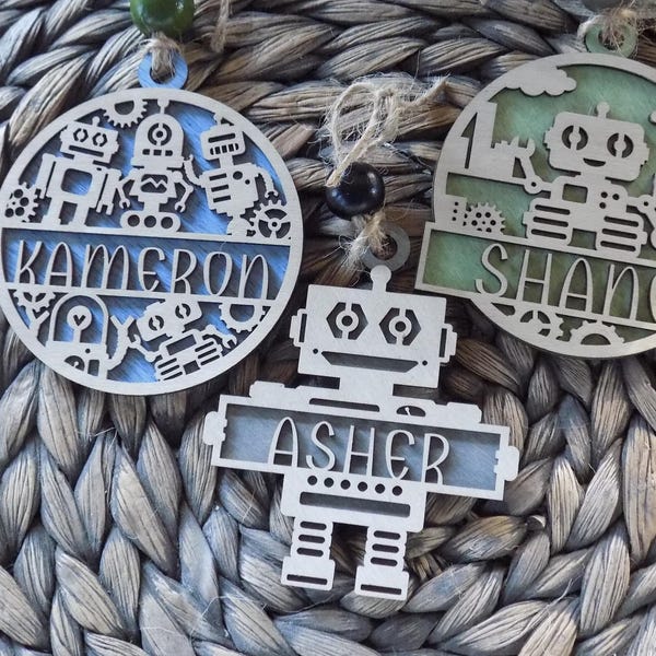 Robot Ornament - Etsy