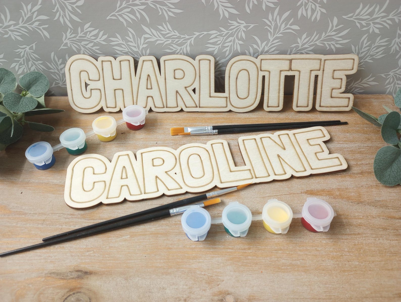 Paint Your Own Name Kit for Children Personalized Kids Craft DIY Paint ...