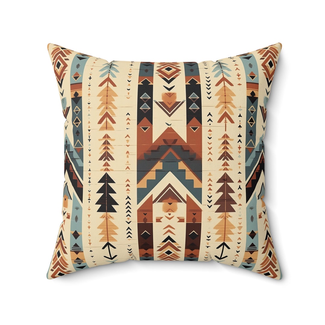 Aztec Pillow Neutral Boho Aztec Bedding Neutral Aztec Nursery Decor ...