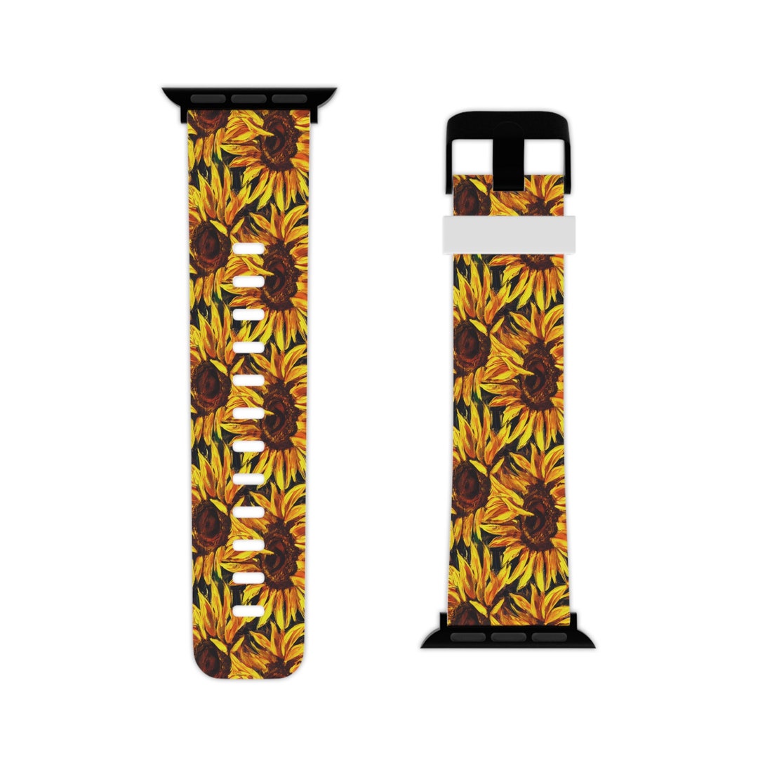 Sunflower Apple Watch Band Floral Comfortable Breathable Apple Watch ...